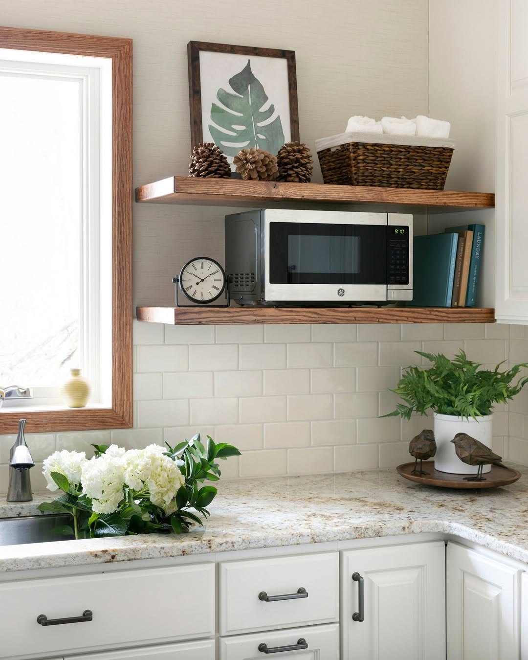 13 Brilliant Microwave Storage Ideas for Small Kitchens